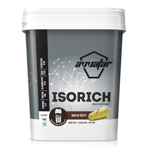 Avvatar Isorich Isolate Whey Protein 4kg (114 Servings) | Protein Kart